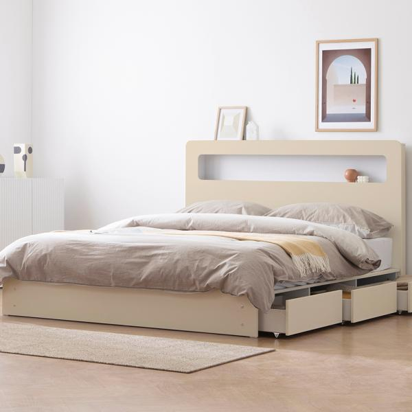 [immall] 포스트모던 컴피 수납 LED침대 Q 40T본넬 3564614 | 홈쇼핑모아